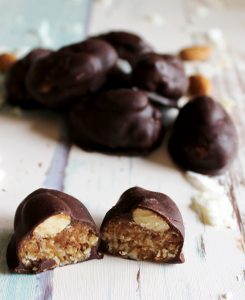 Healthy Almond Joy Bites - Simple And Savory