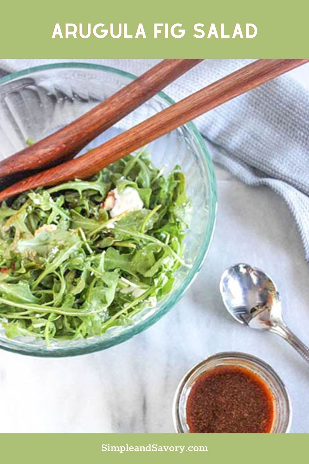 Fig and Arugula Salad with Goat Cheese & Pecans Recipe