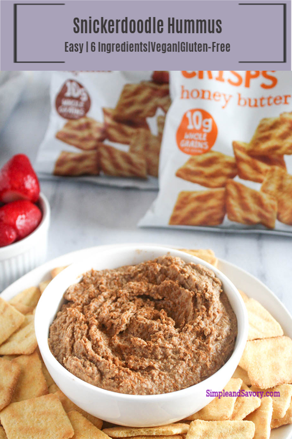Snickerdoodle Dessert Hummus - Simple And Savory