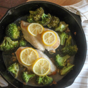 Quick and Easy One Pan Lemon Chicken with Broccoli