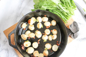 Roasted Baby Turnips with Sauteed Turnip Greens - A Simple Side Dish