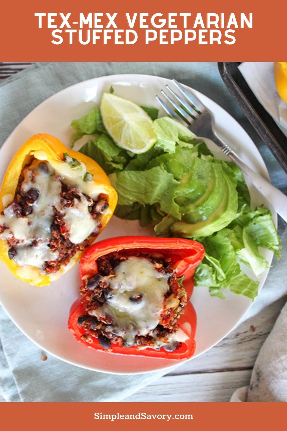 Easy Vegetarian Stuffed Peppers – High Protein, Gluten-Free Recipe