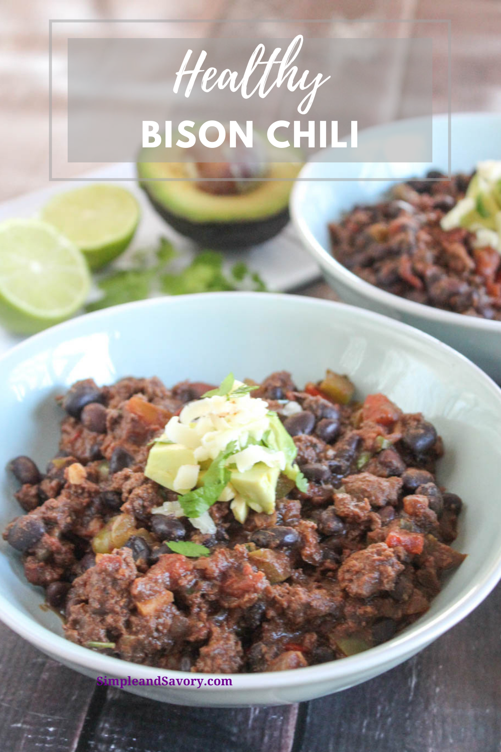 Spicy Bison Chili - Make it in the Slow Cooker or Pressure Cooker