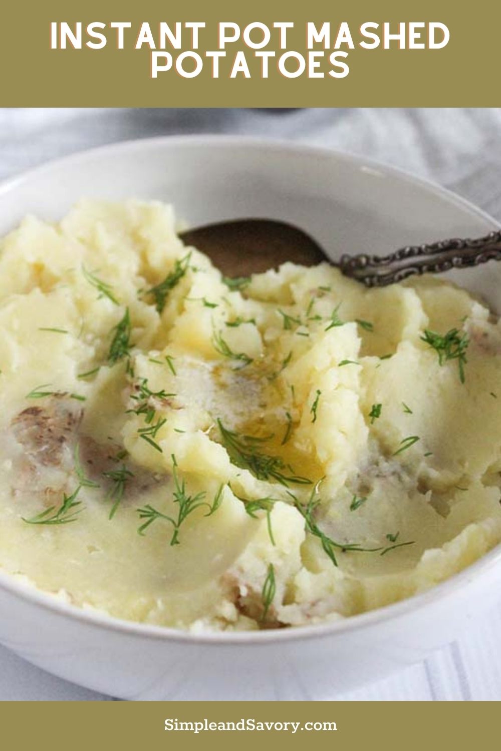 Easy Instant Pot Mashed Potatoes No Drain Method - 4 Ingredients!
