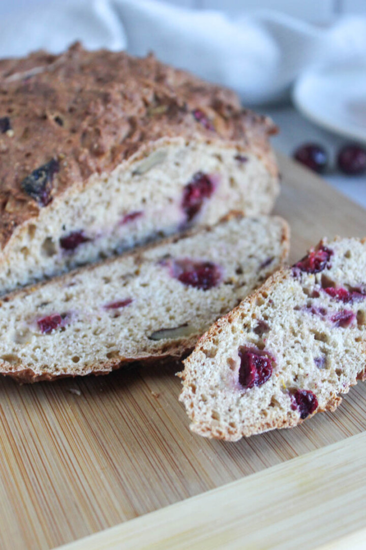 Whole Wheat Cranberry Orange Soda Bread - Simple And Savory
