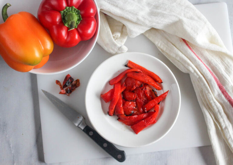 Air Fryer Roasted Red Peppers (Easy & Sweet)