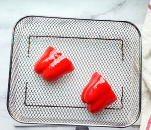 How to Make Roasted Red Peppers in Air the Fryer - Simple And Savory