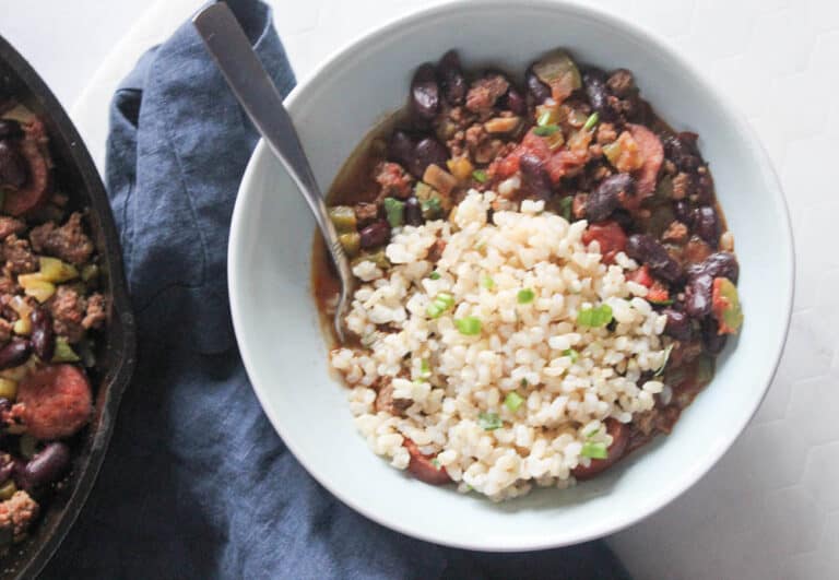 Easy Red Beans and Rice with Ground Beef Recipe - Simple And Savory