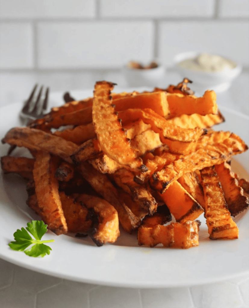 Butternut Squash Fries - Air Fryer Recipe - Simple And Savory