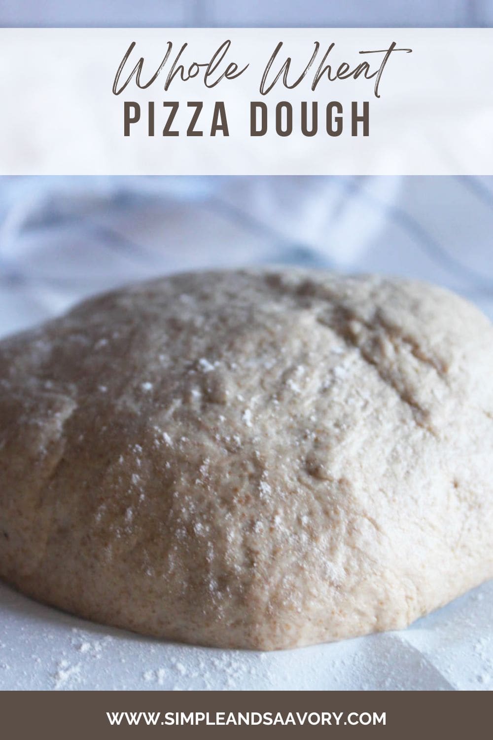 Simple Bread Machine Whole Wheat Pizza Dough - Simple And Savory