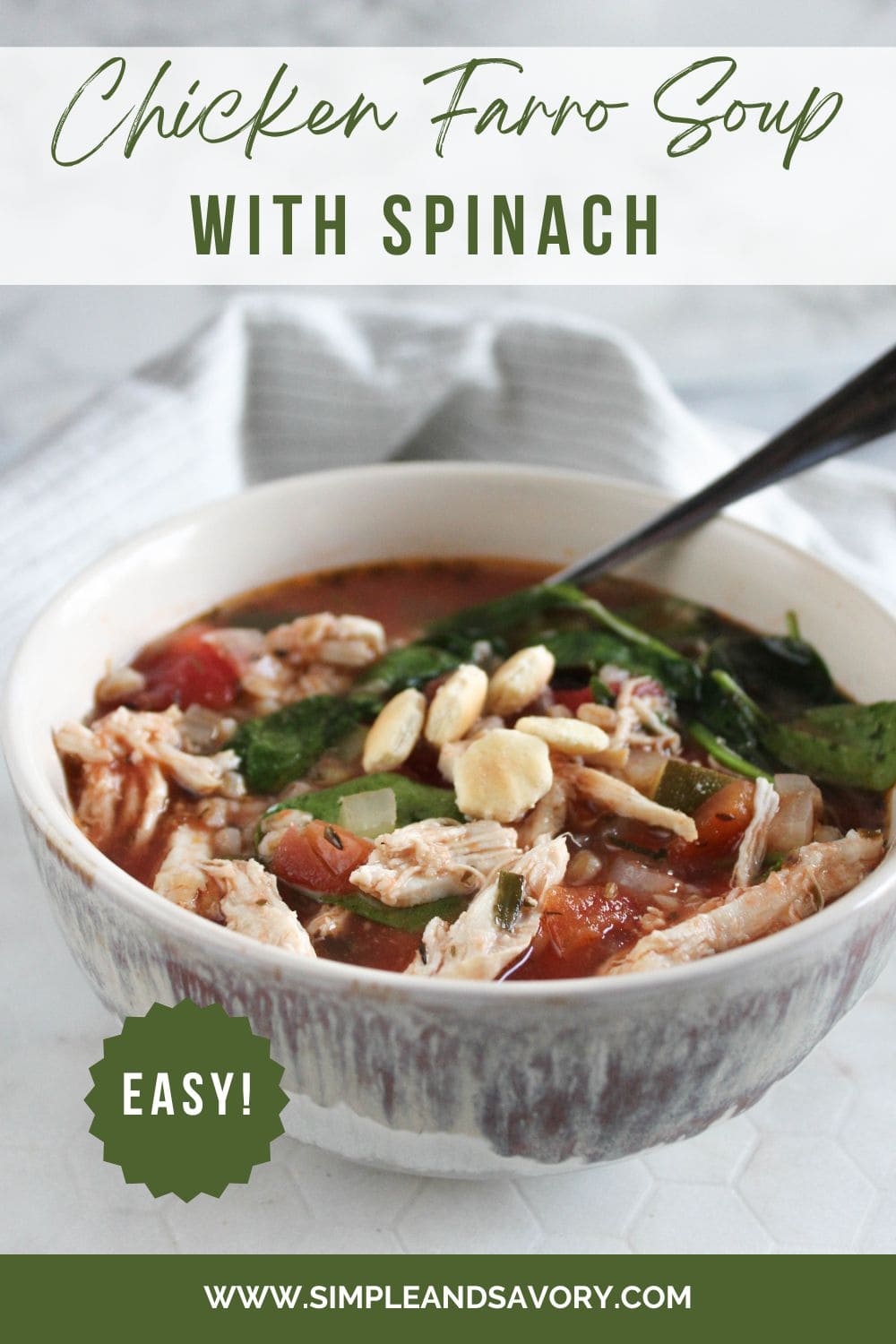 Chicken Farro Soup: A Comforting One Pot Meal - Simple And Savory